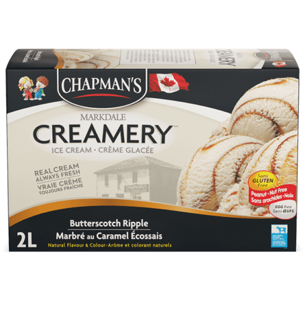 Butterscotch Ripple Ice Cream (Nut Free) - 2 L Box - Chapman's