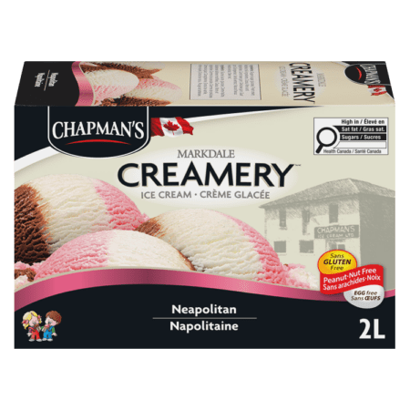 Neapolitan Ice Cream (Peanut Free) - 2 L Box - Chapman's