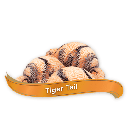 Tiger Tail Ice Cream (Peanut Free) - 11.4 L Tub - Chapman's