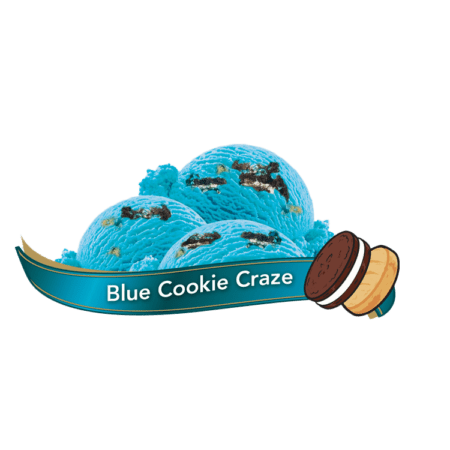 Blue Cookie Craze Ice Cream - Chapman's Ice Cream